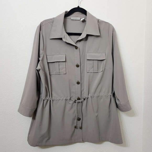 Chico's | Jackets & Coats | Women Jacket Weekend By Chicos 2 Tan ...